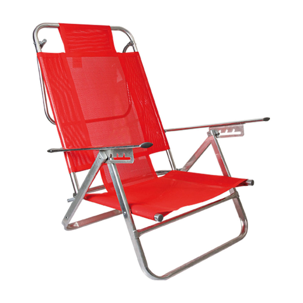 Reposera Descansar Playera Aluminio 5 Posiciones