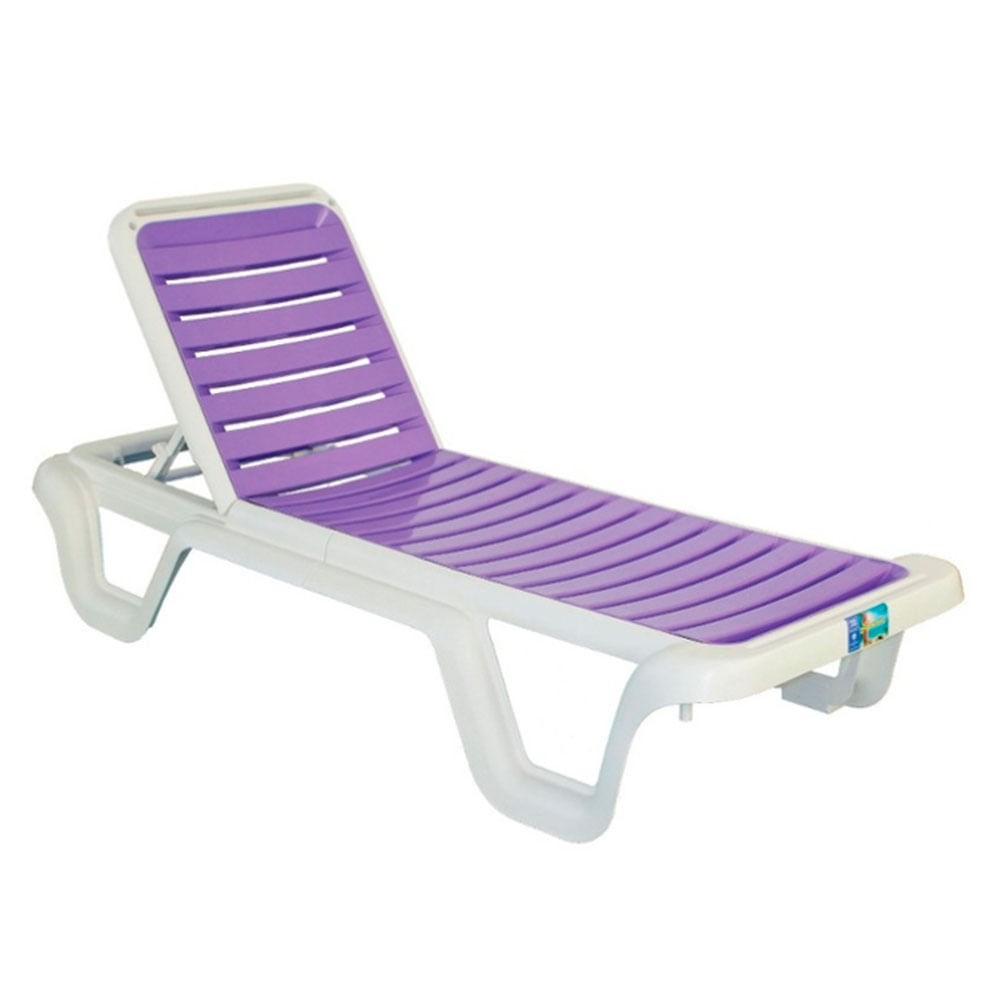 Reposera Hawaii Voss 2000 Blanca Lila